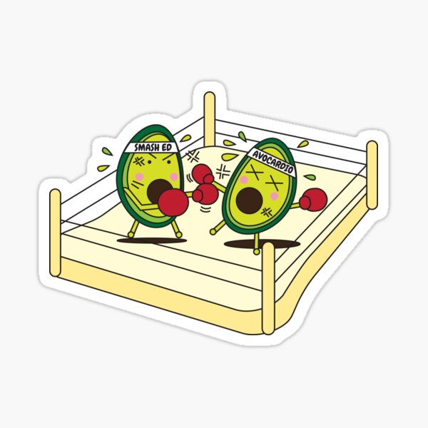 Smashed Avocado Stickers | Redbubble
