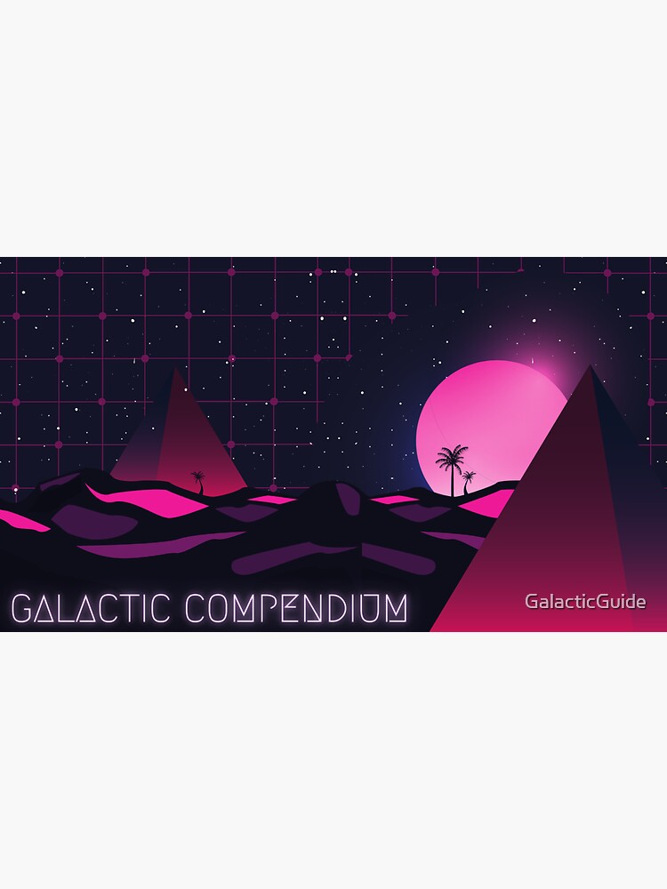 "Galactic Compendium" Sticker for Sale by GalacticGuide | Redbubble