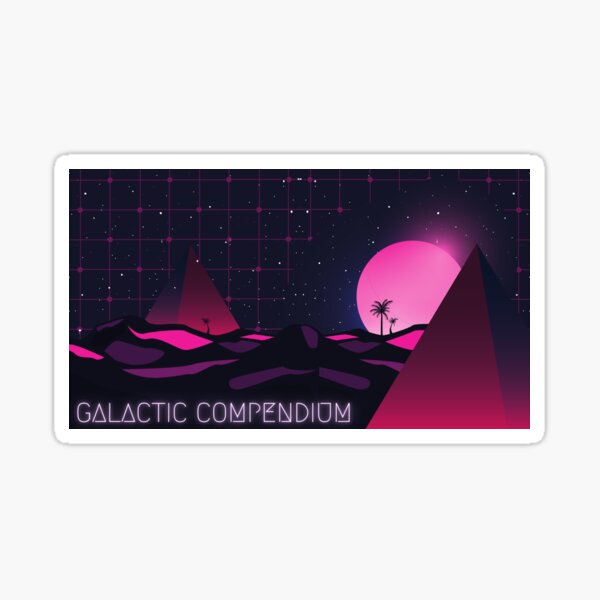 "Galactic Compendium" Sticker for Sale by GalacticGuide | Redbubble