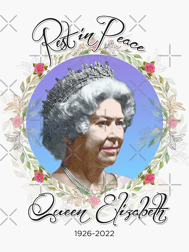 "RIP Queen Elizabeth" Sticker for Sale by Moogle7 | Redbubble