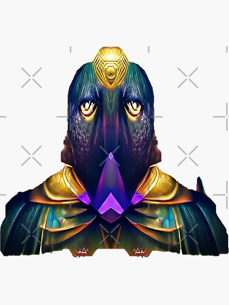 "102 - character, profile - black duck" Sticker for Sale by Byterra ...