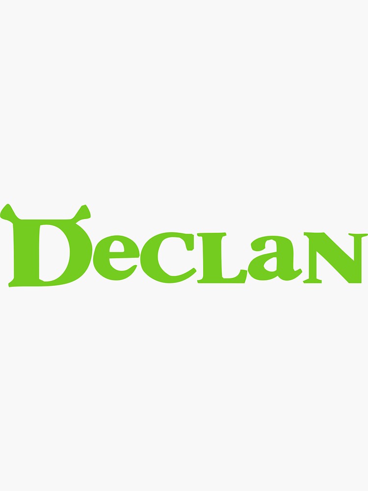 "Declan Shrek Text" Sticker for Sale by DMoney9 | Redbubble