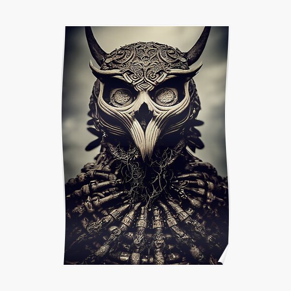 "Owl Armor (Variation)" Poster for Sale by OccultDreams | Redbubble