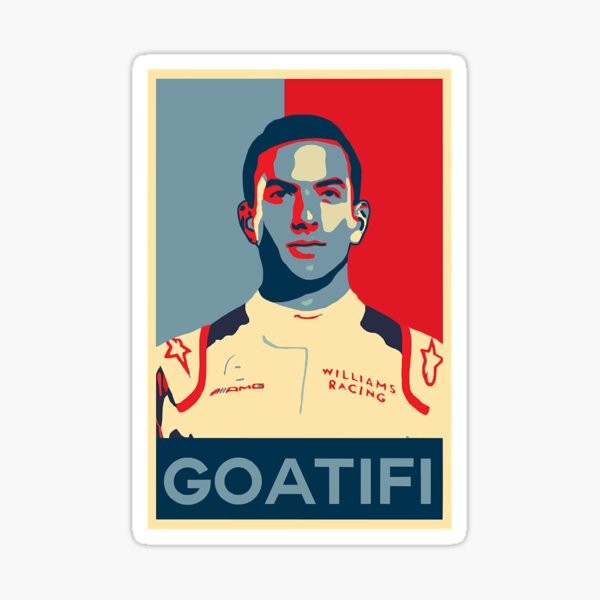 "Nicholas latifi goatifi meme hope poster style" Sticker for Sale by ...