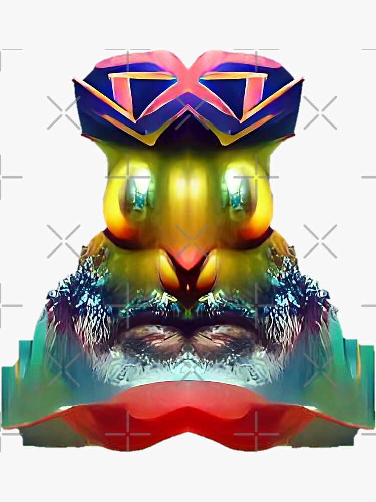 "102 - character, profile - golden bunny rabbit" Sticker for Sale by ...