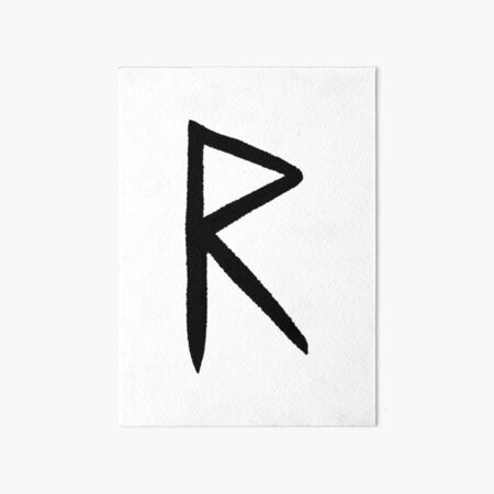 "Raidho Rune" Art Board Print for Sale by LysaKarell | Redbubble