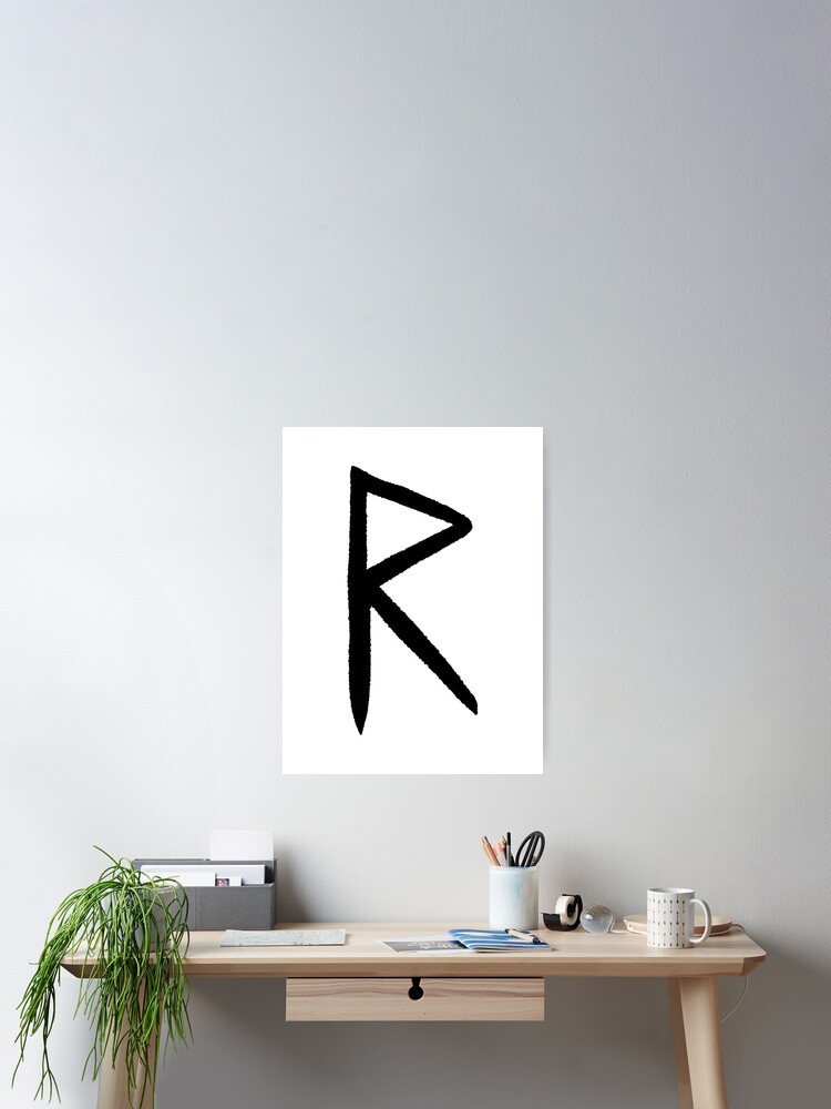 "Raidho Rune" Poster by LysaKarell | Redbubble
