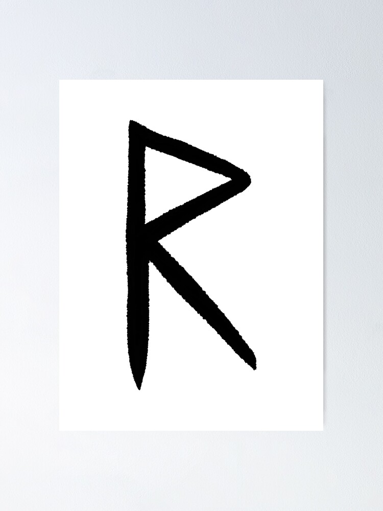 "Raidho Rune" Poster by LysaKarell | Redbubble