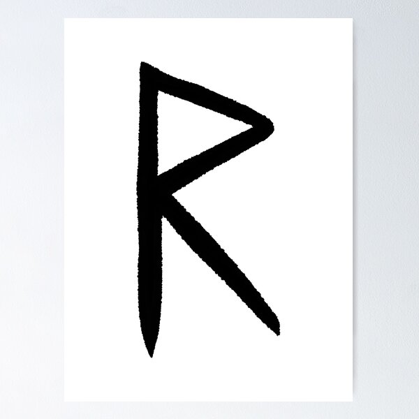 "Raidho Rune" Poster by LysaKarell | Redbubble