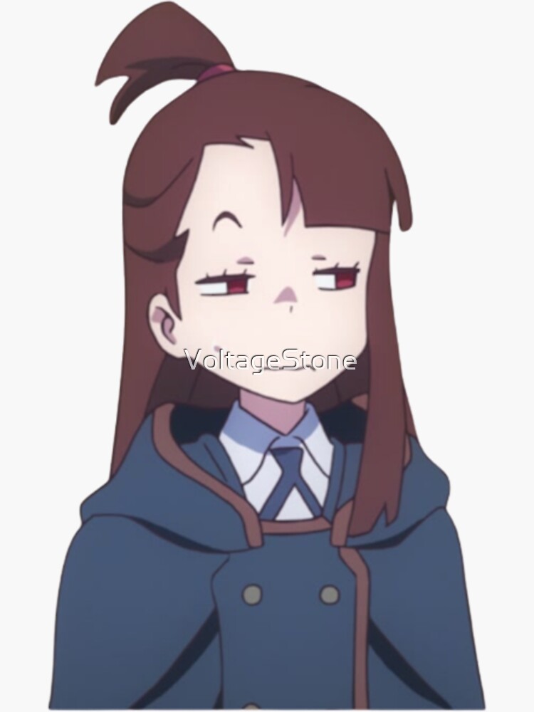 "Akko is not impressed | LWA" Sticker for Sale by VoltageStone | Redbubble