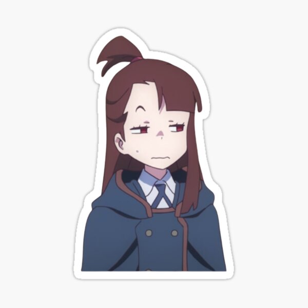 "Akko is not impressed | LWA" Sticker for Sale by VoltageStone | Redbubble