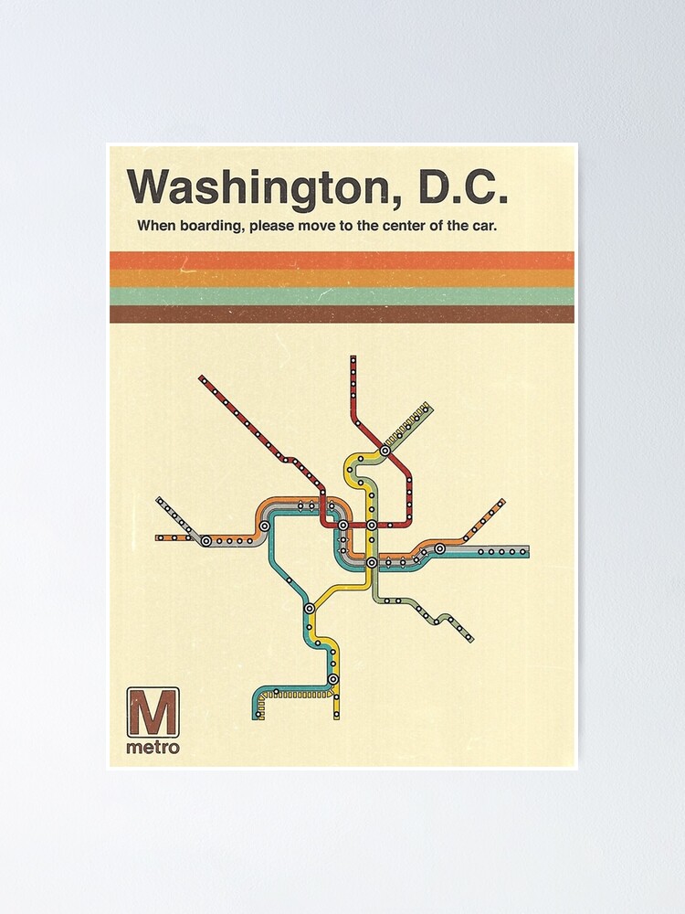 "Washington, D.C. Metro" Poster for Sale by williamhendrix | Redbubble