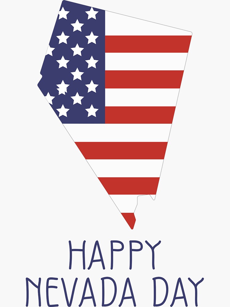 "Happy Nevada Day, Nevada Legacy" Sticker for Sale by plaktim | Redbubble