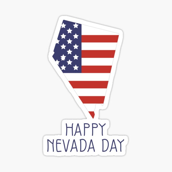 "Happy Nevada Day, Nevada Legacy" Sticker for Sale by plaktim | Redbubble