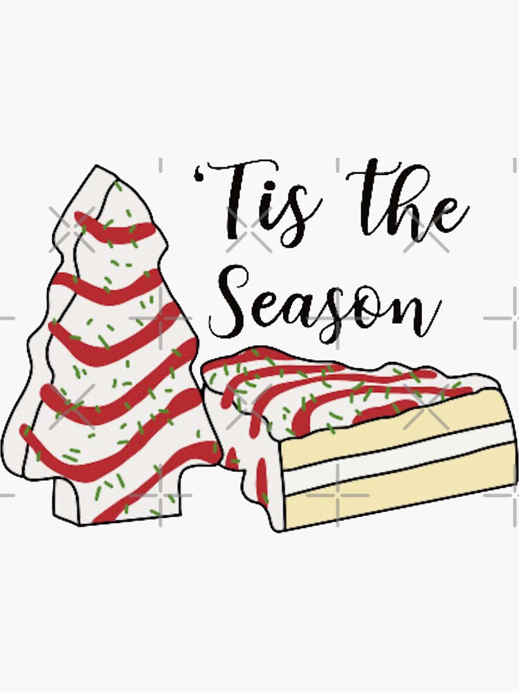 "Little Debbie Christmas cake sticker shirt decor" Sticker for Sale by ...