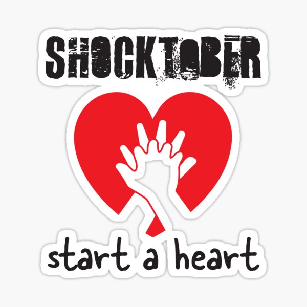 "Shocktober Start a Heart CPR Training" Sticker for Sale by ...