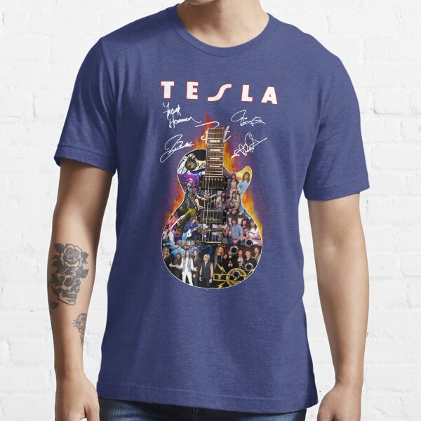 "Tesla Band Rock Band Album Cover Photo Guitar And Signed Gift For Band ...