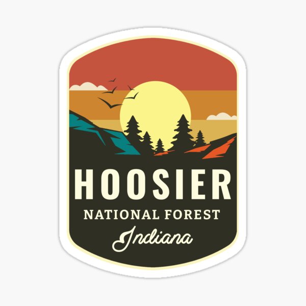 "Hoosier national forest Indiana mountain hiking " Sticker for Sale by ...