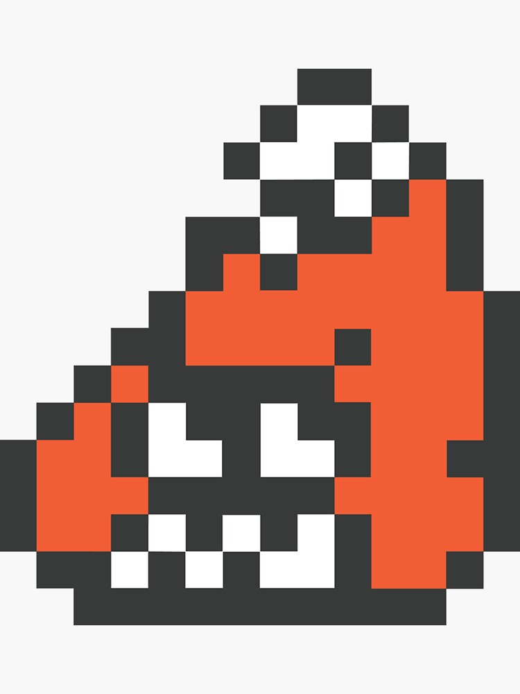 "Firefin Pixelart " Sticker for Sale by Timunce | Redbubble