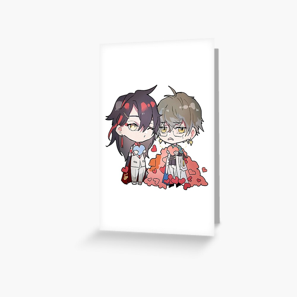 "Chibi of Mysta Rias - Vox Akuma - Luxiem - Nijisanji " Greeting Card ...