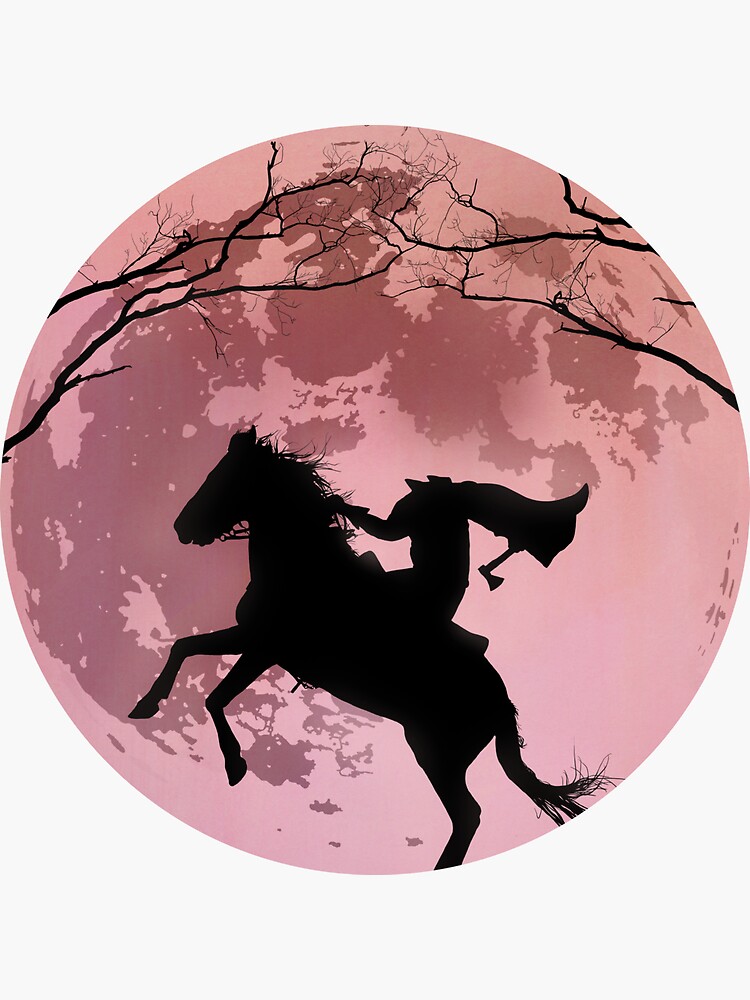 "The Headless Horseman" Sticker for Sale by MoonLitFox | Redbubble