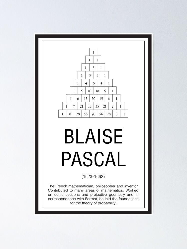 "Pascal" Poster for Sale by coolmathposters | Redbubble