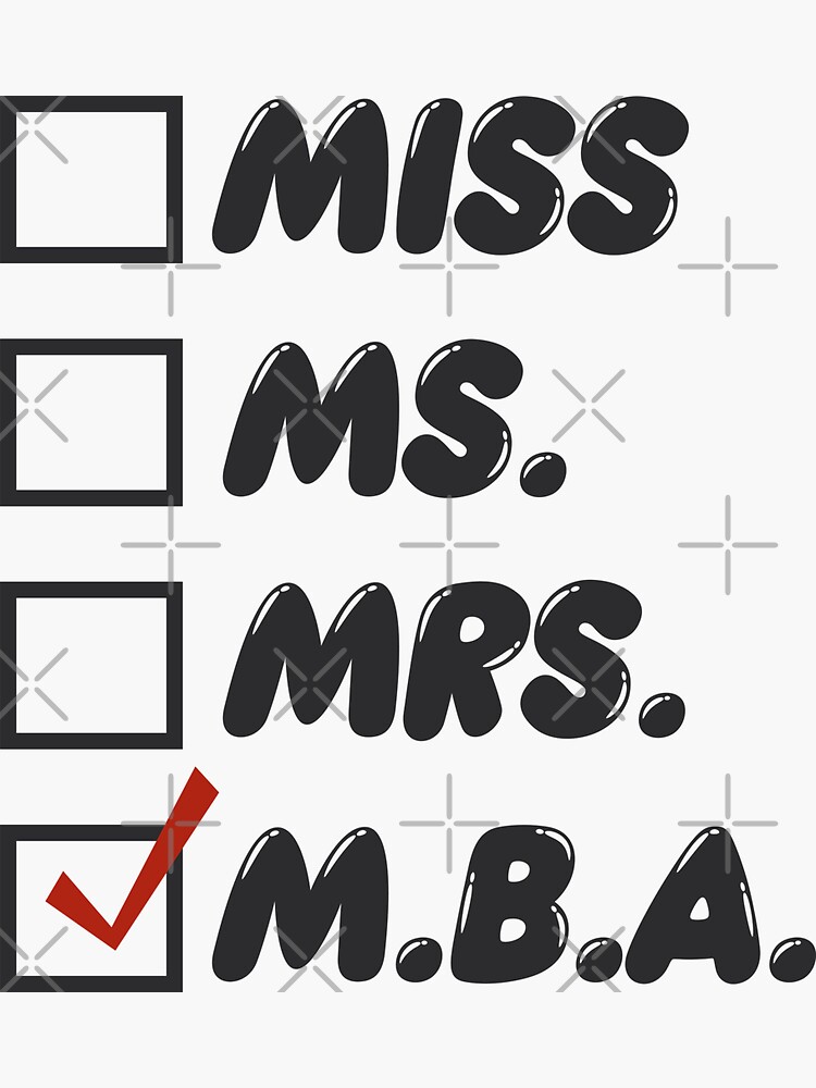"Miss. Ms. Mrs. M.B.A. Checklist Shirt, Funny MBA Shirt, Business ...