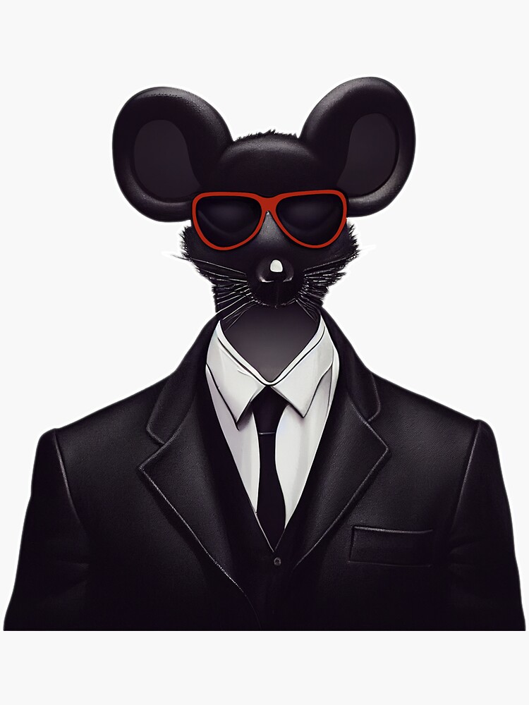 "Agent Mouse Color" Sticker for Sale by wolkie | Redbubble