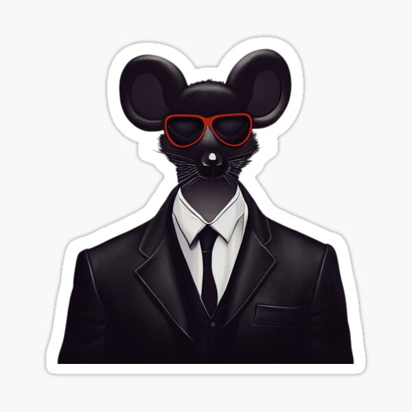 "Agent Mouse Color" Sticker for Sale by wolkie | Redbubble