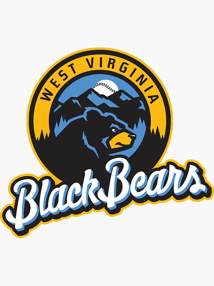 "The-West Virginia Black Bears-Baseball Logo" Sticker for Sale by elihmalihaah | Redbubble