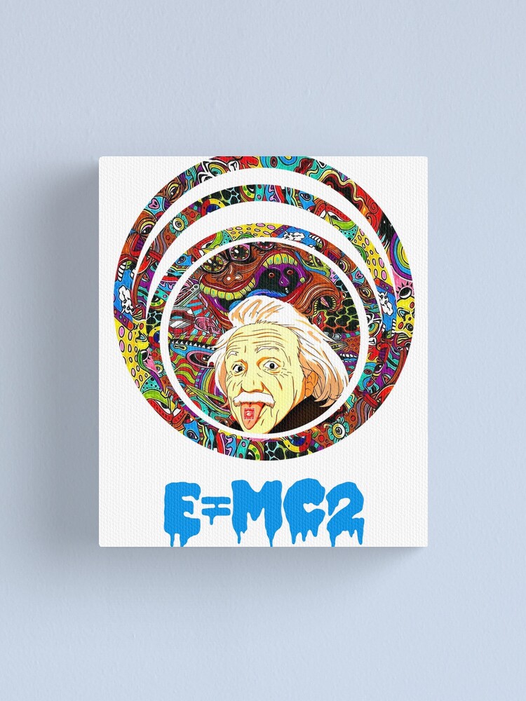 "Albert Einstein hoffman acid lsd tabs psychedelic" Canvas Print by ...