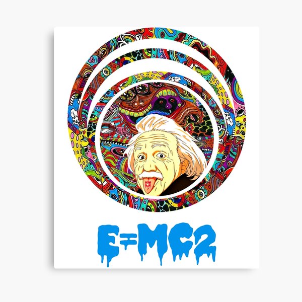 "Albert Einstein hoffman acid lsd tabs psychedelic" Canvas Print by ...