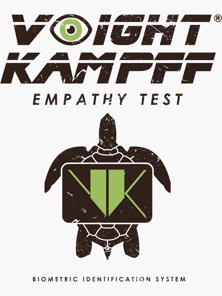 "Voight Kampff" Sticker for Sale by JacobKilman | Redbubble