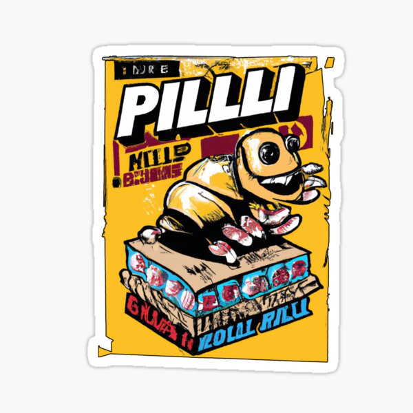 ""DR PILLLI" Retro Style Roly-Poly" Sticker for Sale by ROMEHUSK ...