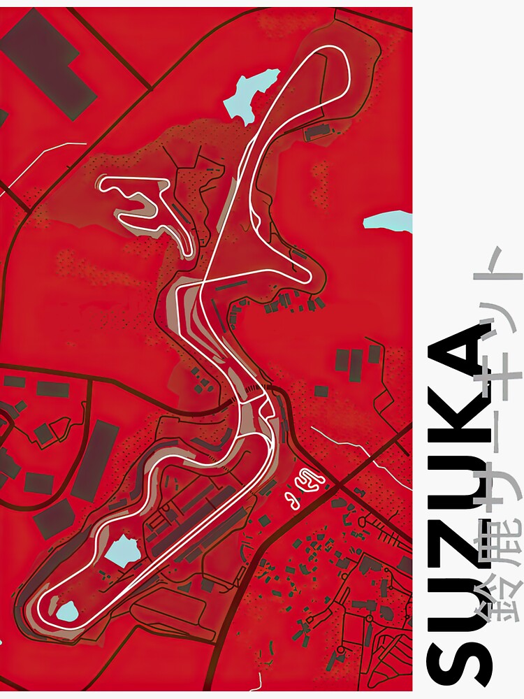 "Suzuka Circuit, Japanese" Sticker for Sale by Bergmeyer99 | Redbubble
