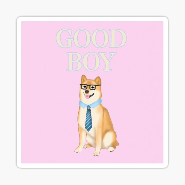 "GOOD BOY" Sticker for Sale by whatalifestudio | Redbubble