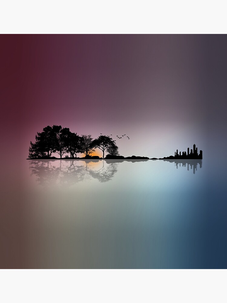 "Guitar Island - Abstract Musical Island Design" Poster by ...