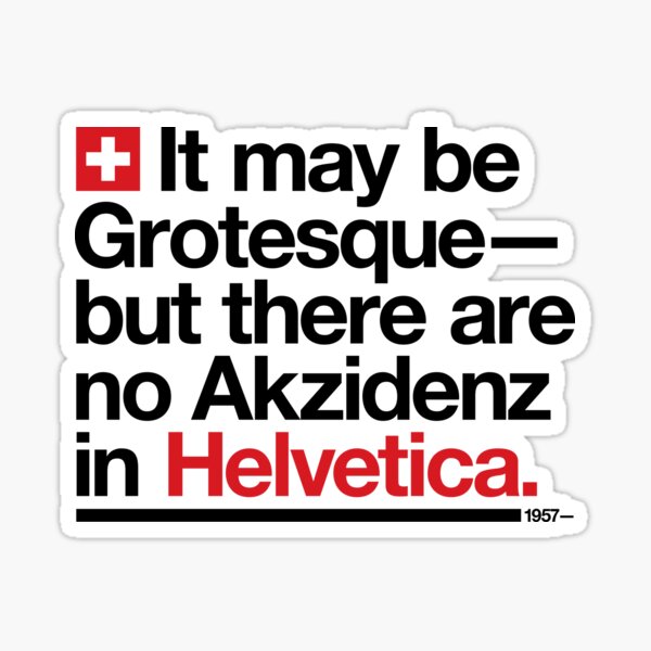 "It May Be Grotesque" Sticker for Sale by leonjohannessen | Redbubble