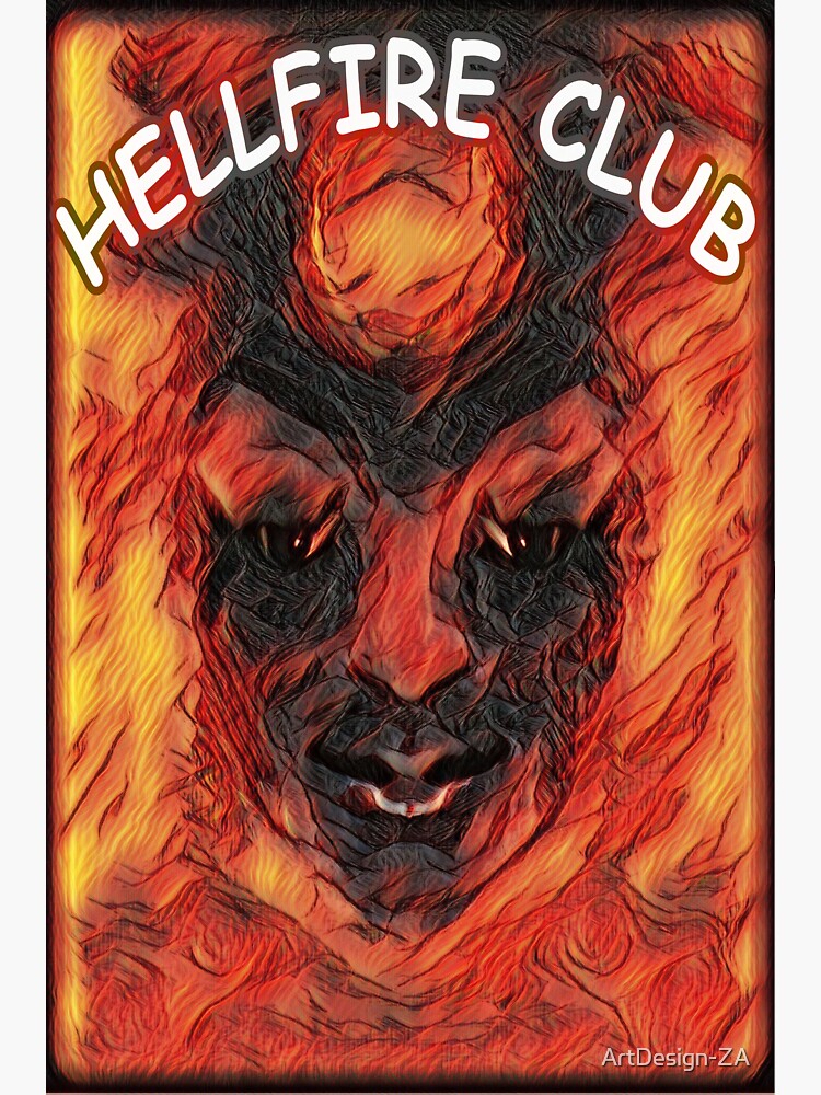 "Hellfire Club Graphic Ilustration - Inspired by Stranger things theme ...