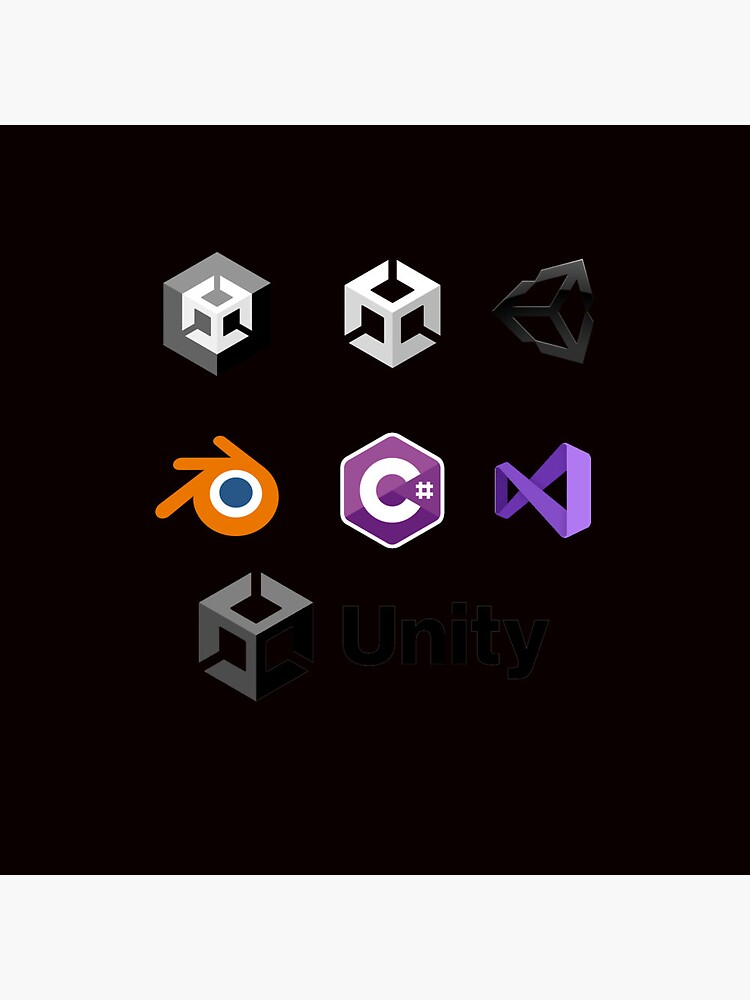"Unity Sticker Set Unity 3D New Logo " Pin for Sale by garyeffcoat ...