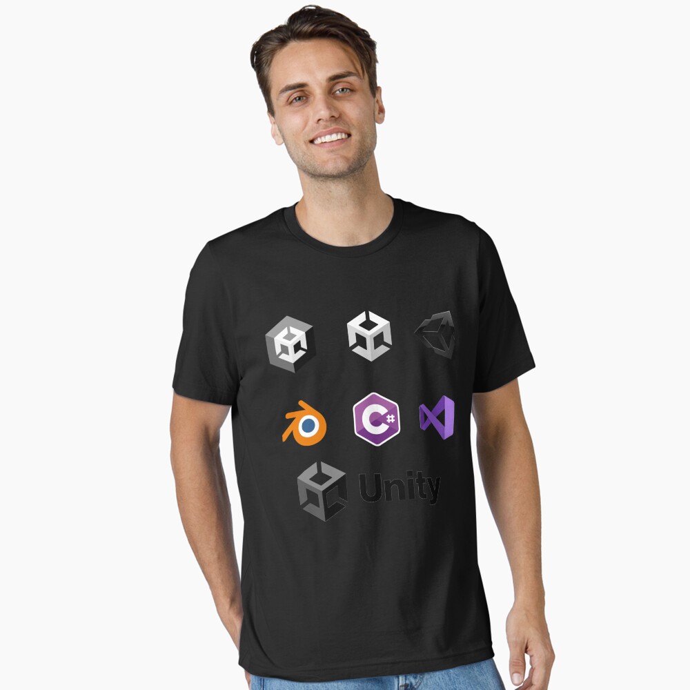 "Unity Sticker Set Unity 3D New Logo " Sticker for Sale by garyeffcoat ...