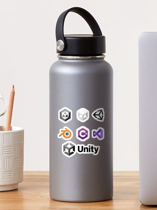 "Unity Sticker Set Unity 3D New Logo " Sticker for Sale by garyeffcoat ...