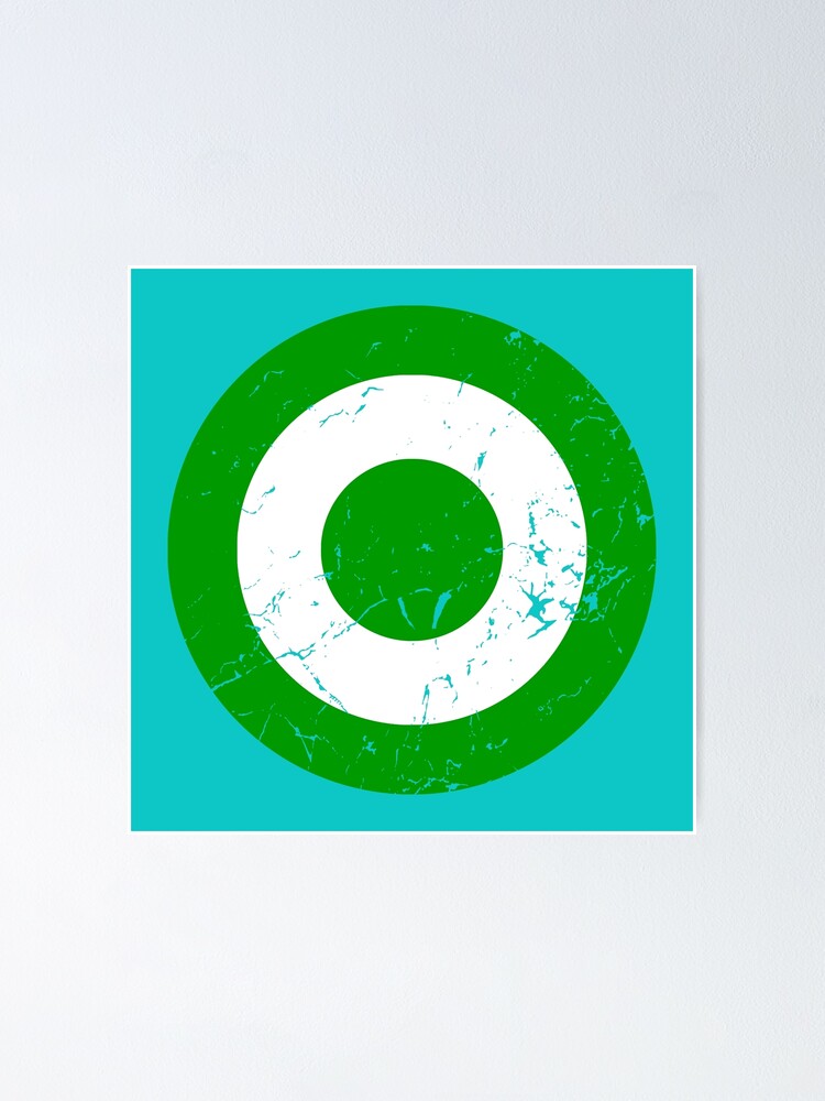 "Vintage Green and White Roundel" Poster for Sale by Irish-Nostalgia ...