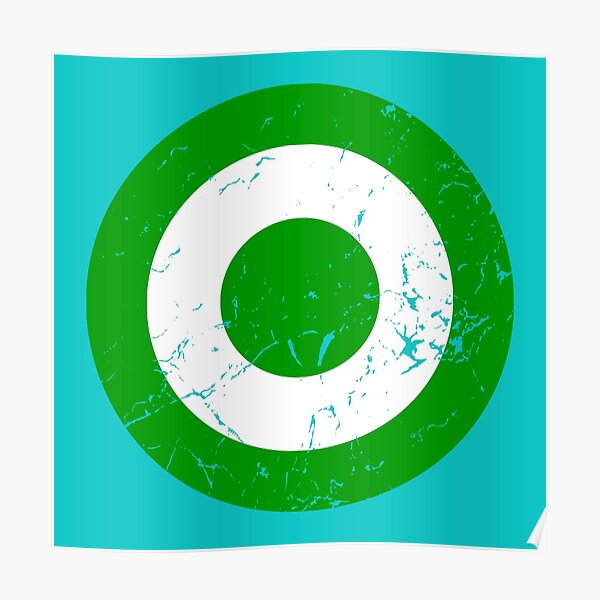 "Vintage Green and White Roundel" Poster for Sale by Irish-Nostalgia ...