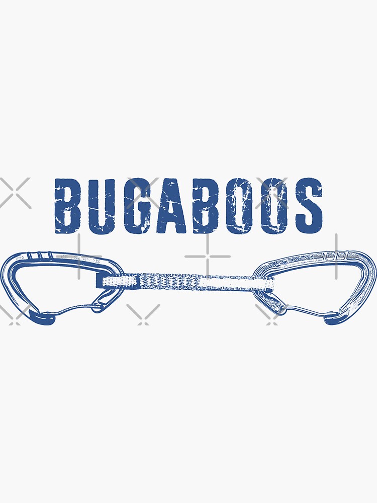 "Bugaboos Rock Climbing Quickdraw" Sticker for Sale by esskay | Redbubble