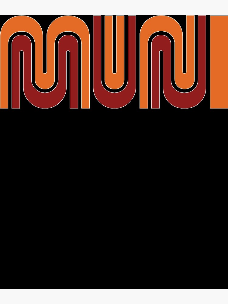 "MUNI vintage logo " Poster for Sale by jameskelley89 | Redbubble