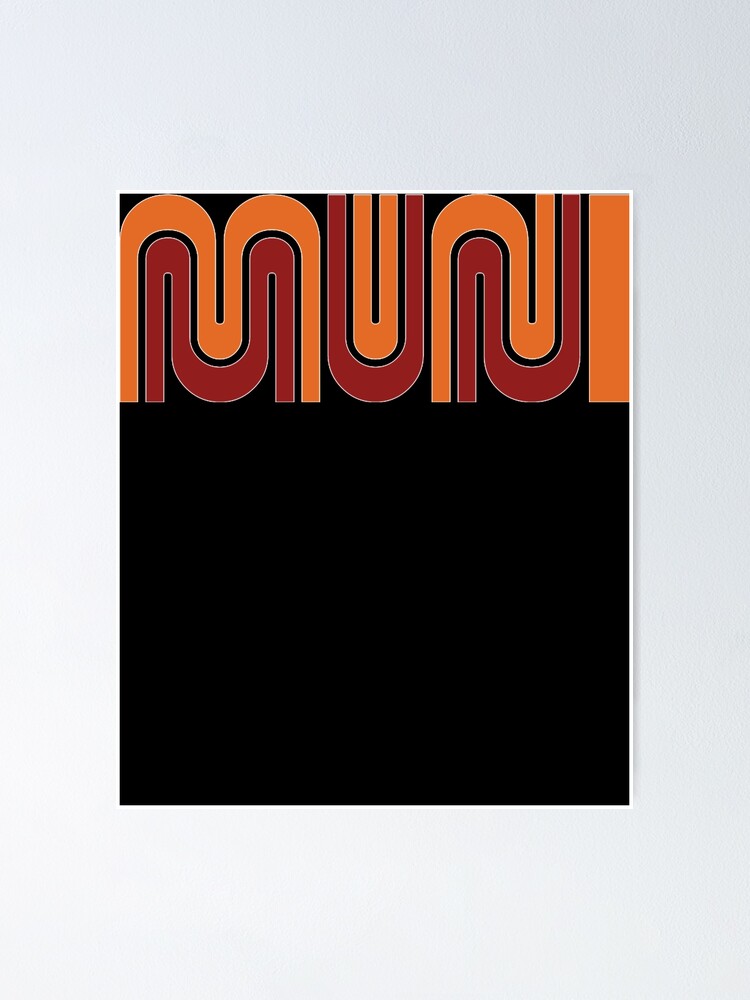 "MUNI vintage logo " Poster for Sale by jameskelley89 | Redbubble