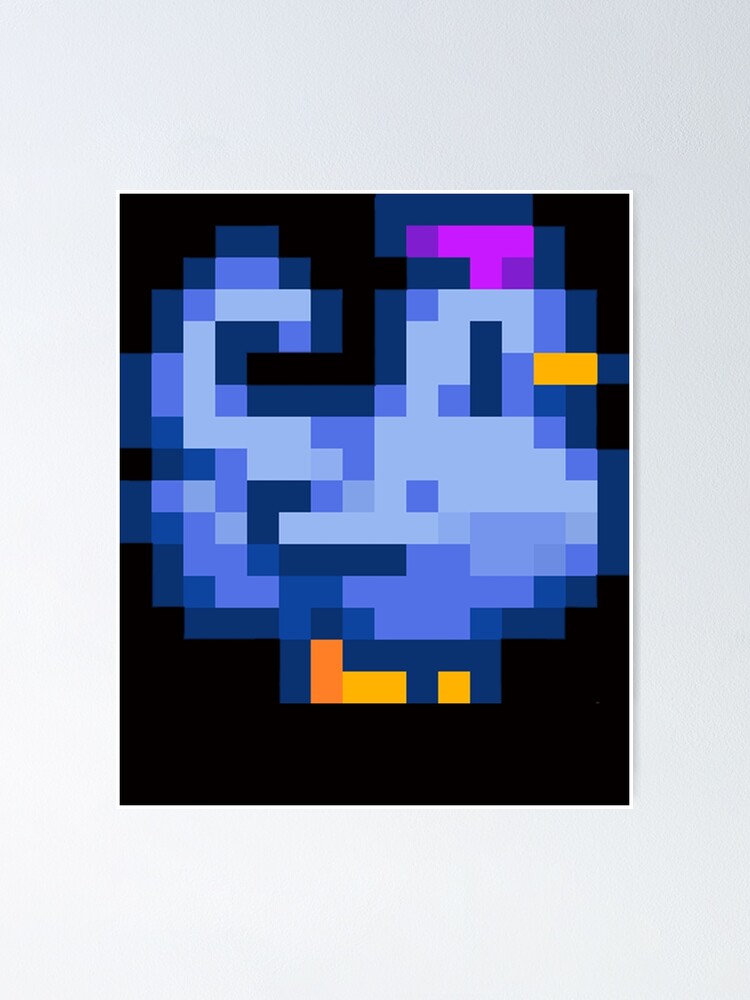 "Stardew Valley Blue Chicken " Poster for Sale by Rachelliottu | Redbubble