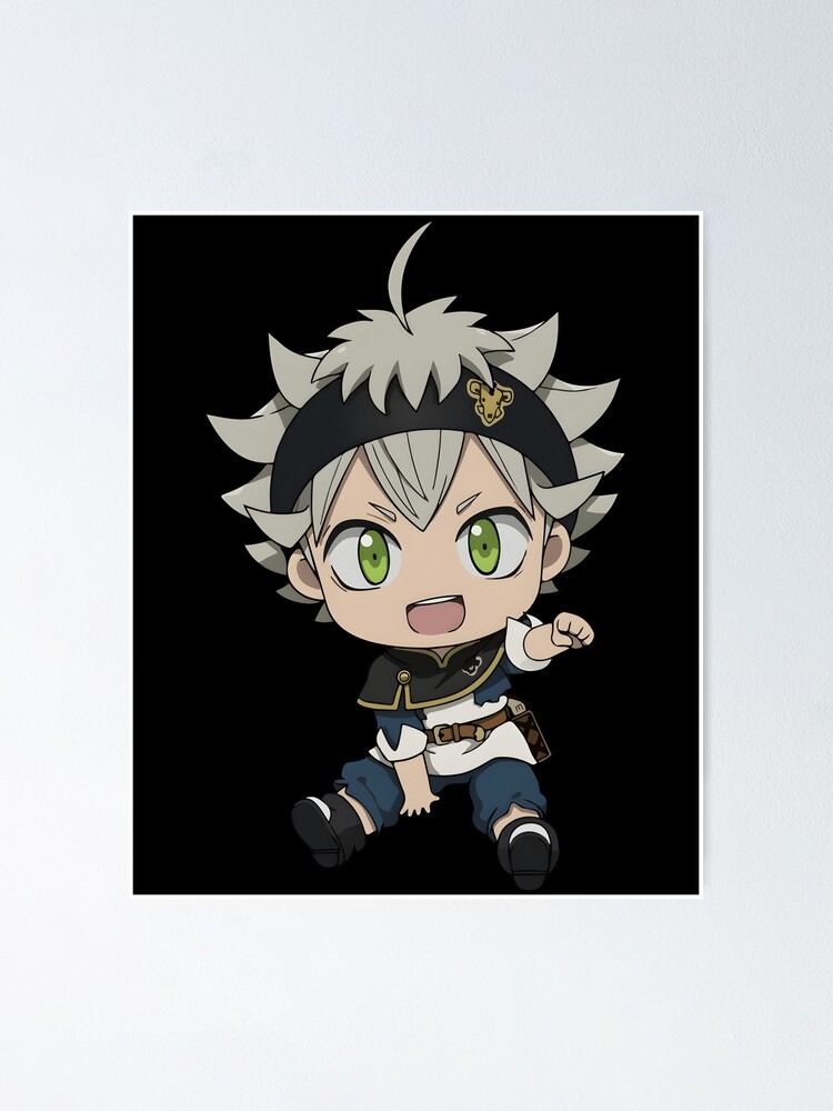 "Black Clover Asta CHIBI Sticker" Poster for Sale by faidonshnodaj ...