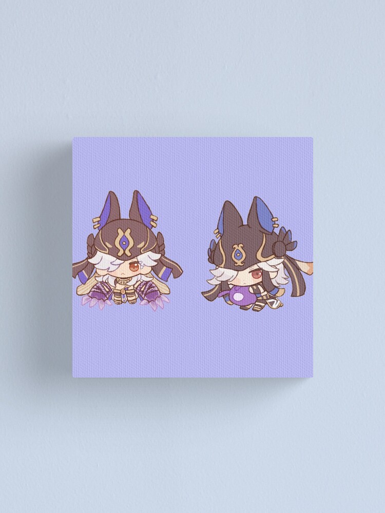 "Cyno Chibi Cute Genshin Impact Sumeru" Canvas Print for Sale by ...